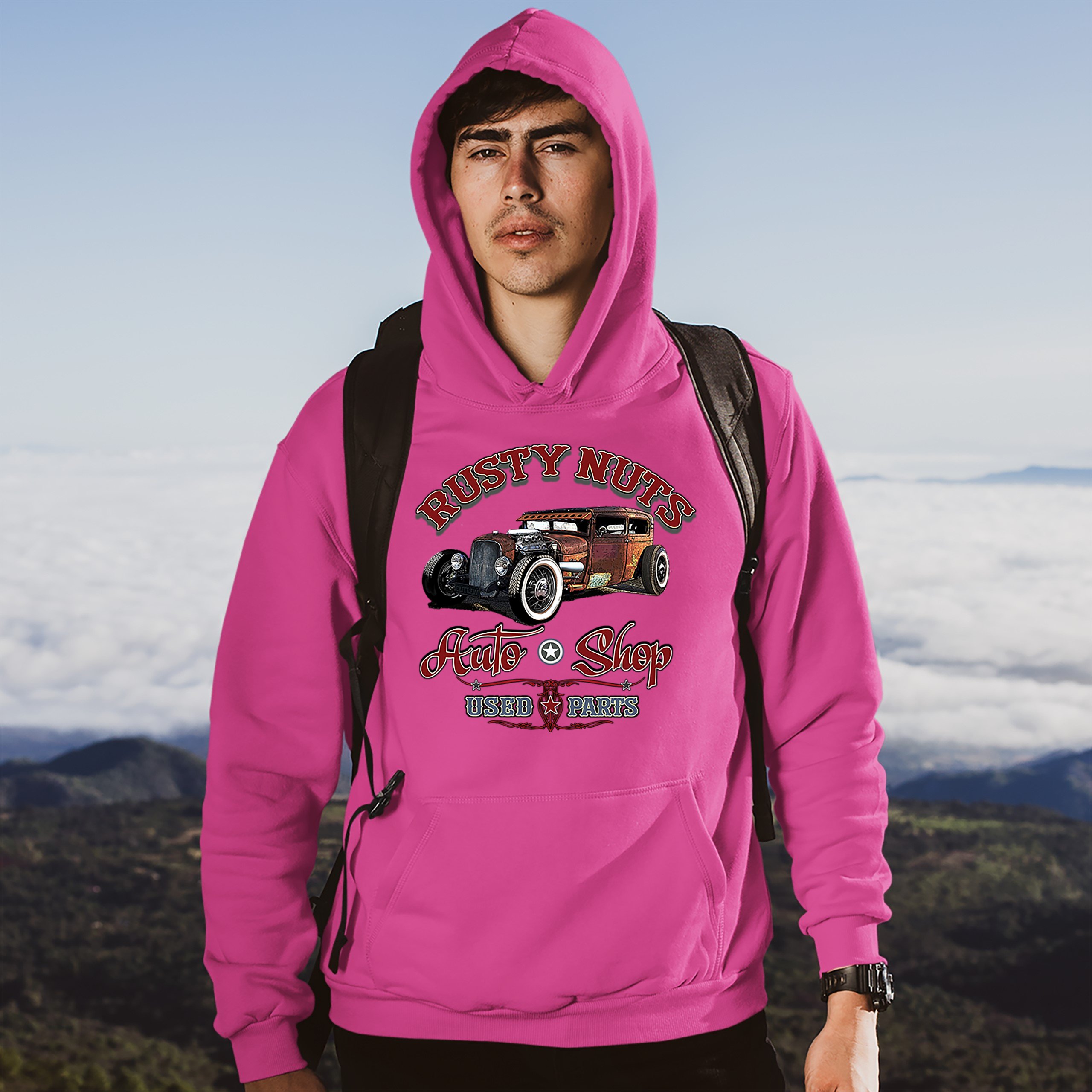 Rusty Nuts Auto Shop Sweatshirt Hot Rod Rat Rod Vintage Old School ...