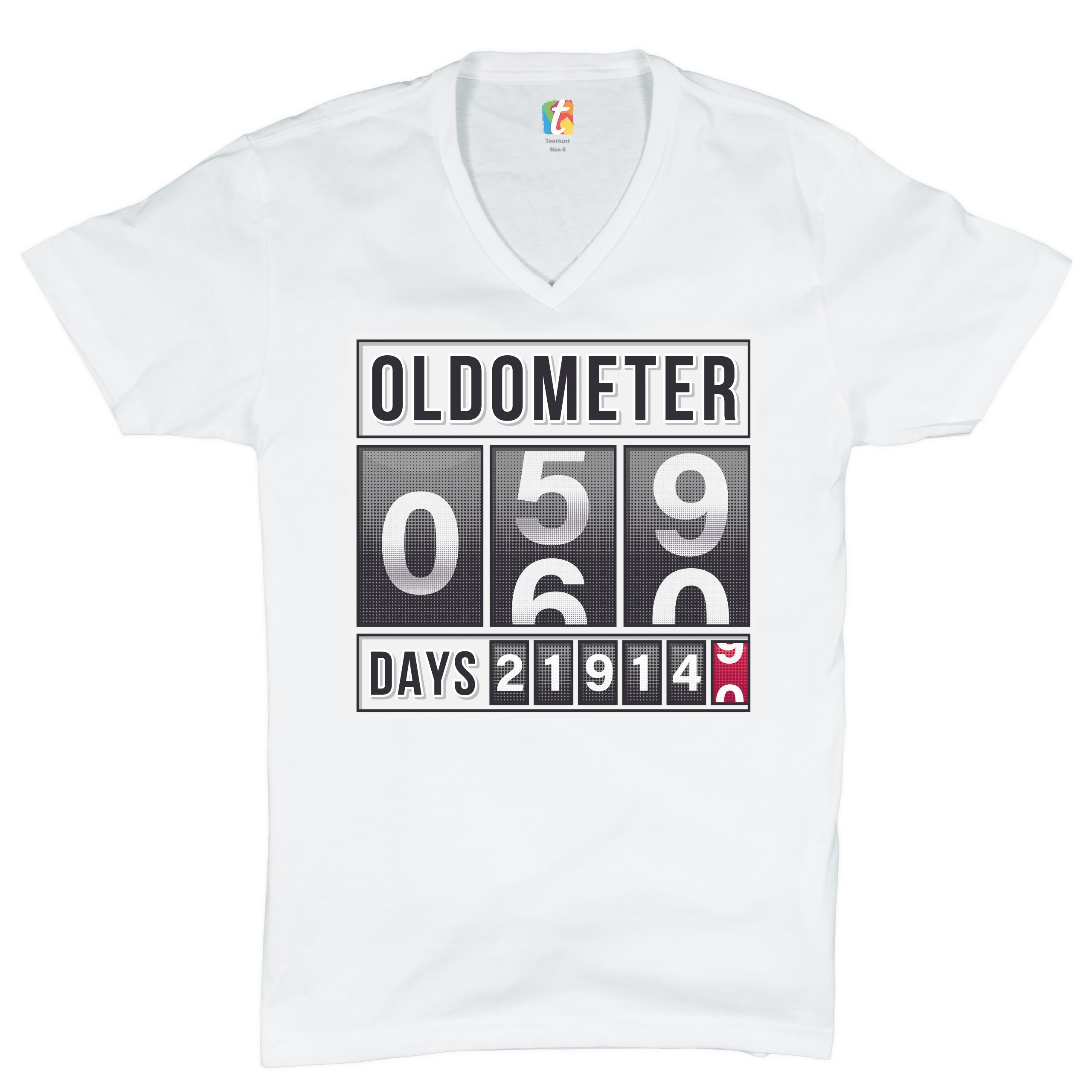 Oldometer 59-60 V-Neck T-shirt Old Lives Matter Funny Odometer 60 AF ...